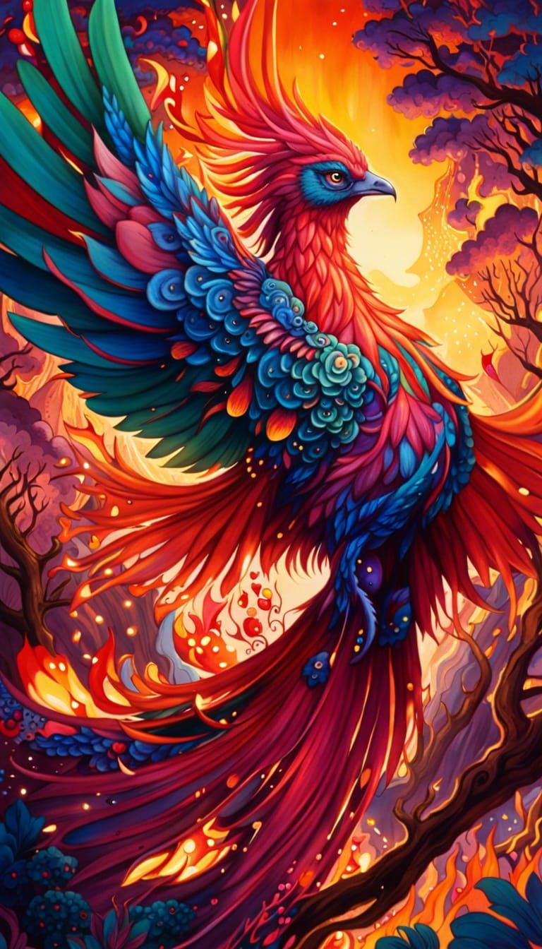 Phoenix - AI Generated Artwork - NightCafe Creator
