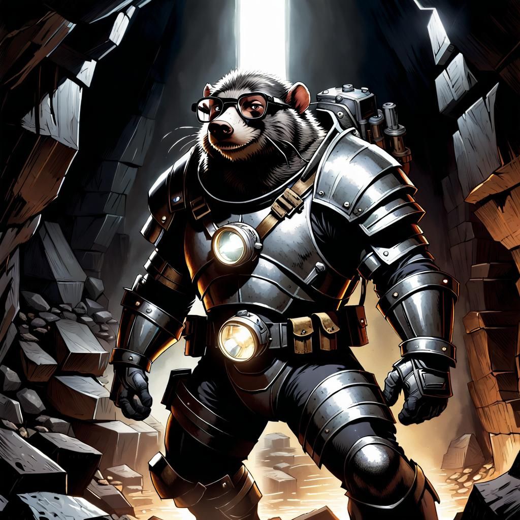 Battle Beast #42 - Underground - AI Generated Artwork - NightCafe Creator