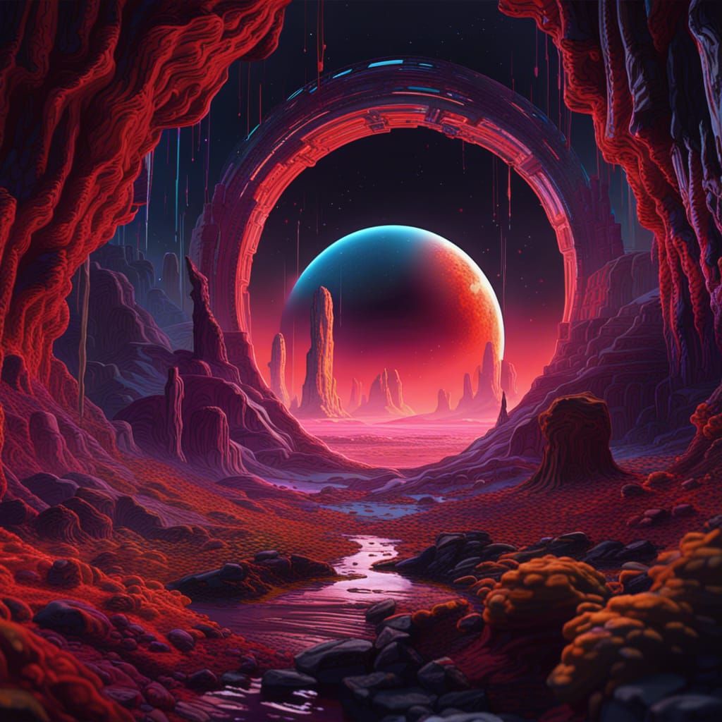 Red planet - AI Generated Artwork - NightCafe Creator