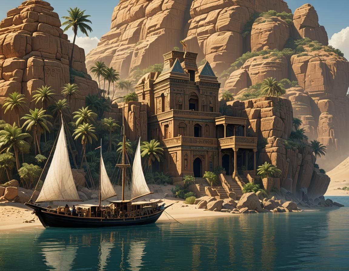 Landing supplies at the Exile's residence - AI Generated Artwork - NightCafe Creator