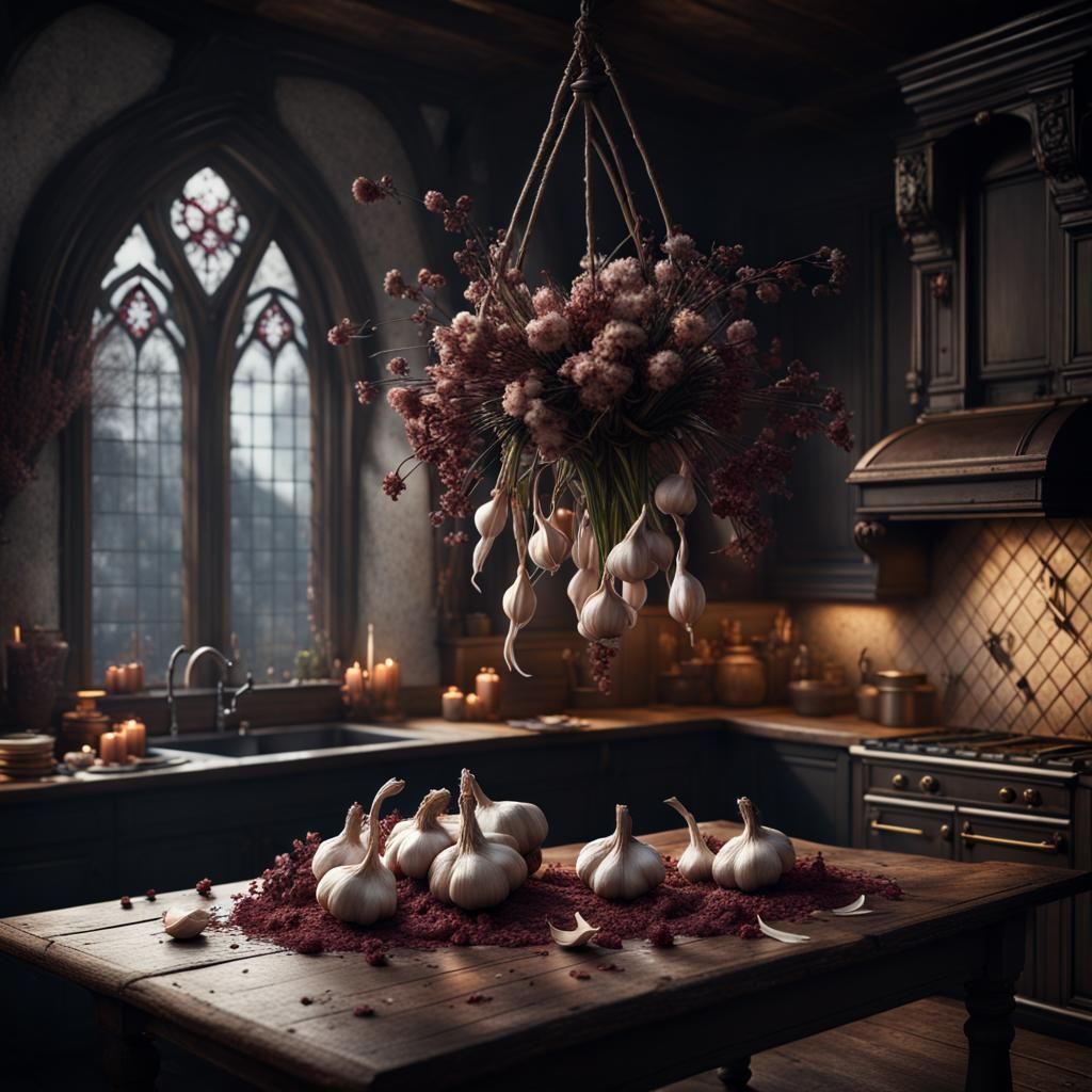 Garlic to Keep Away the Vampires - AI Generated Artwork - NightCafe Creator