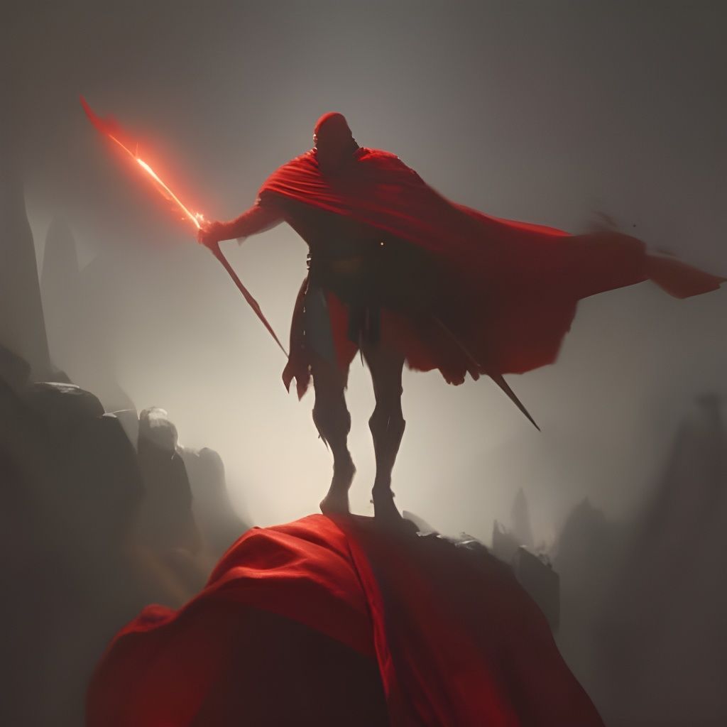Red Cloaks Knights - AI Generated Artwork - NightCafe Creator