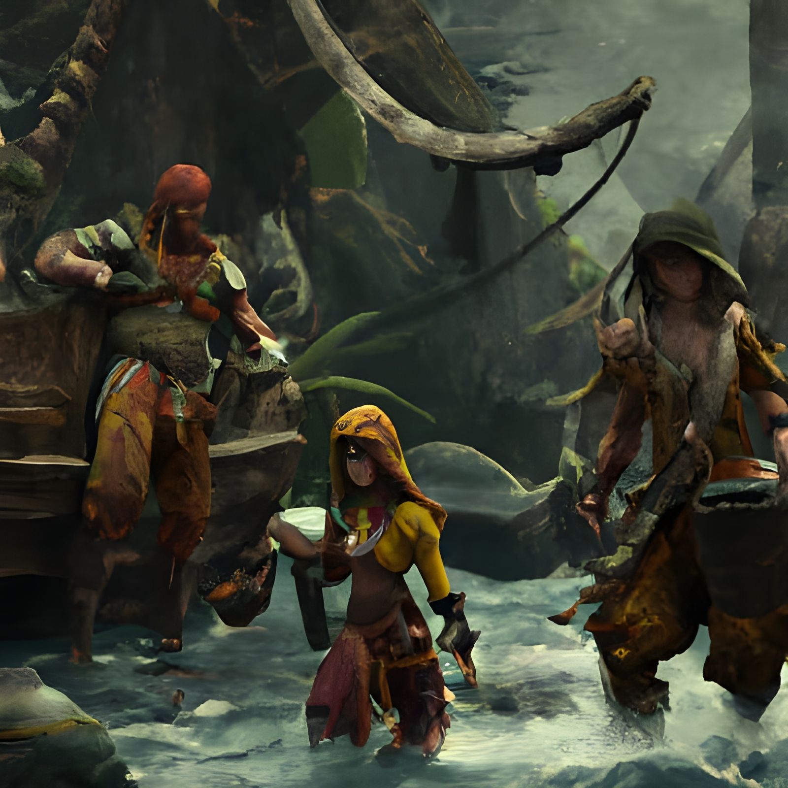 Pirates of the jungle - AI Generated Artwork - NightCafe Creator