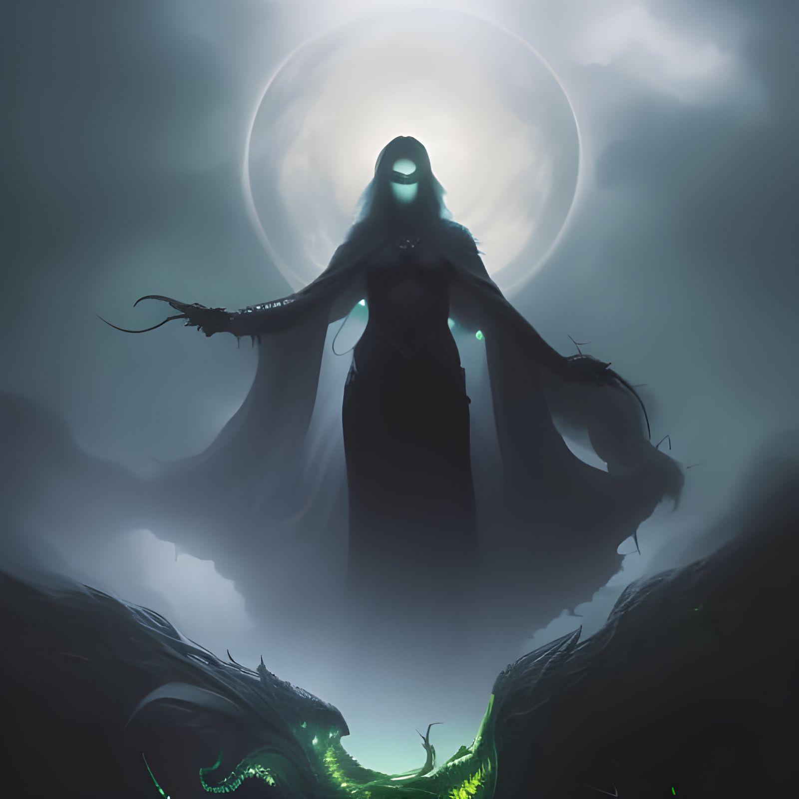 Full Moon Demon - AI Generated Artwork - NightCafe Creator