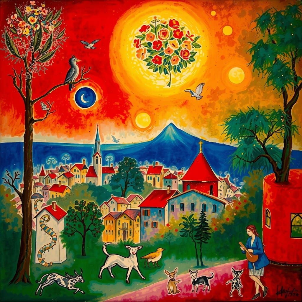 When Marc Chagall painted the village where he was born.