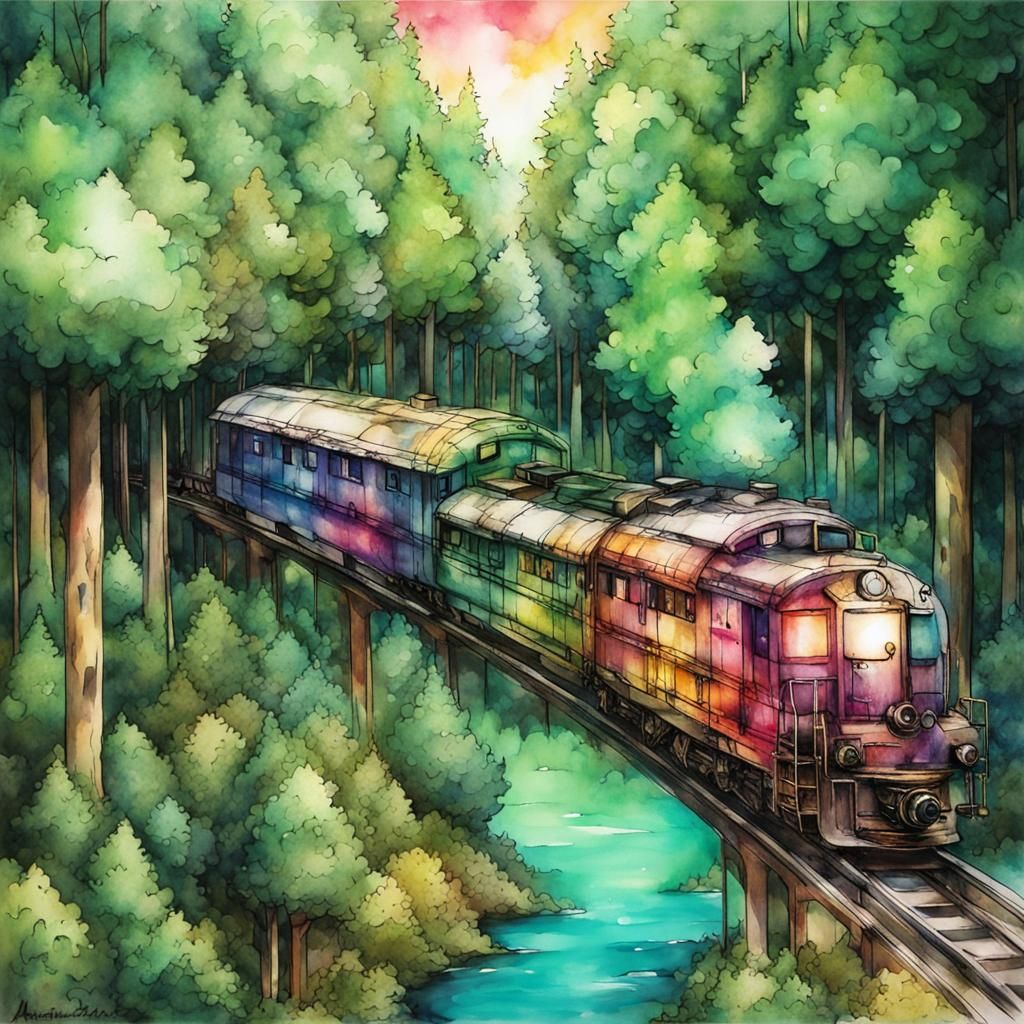 The Pride Train - AI Generated Artwork - NightCafe Creator