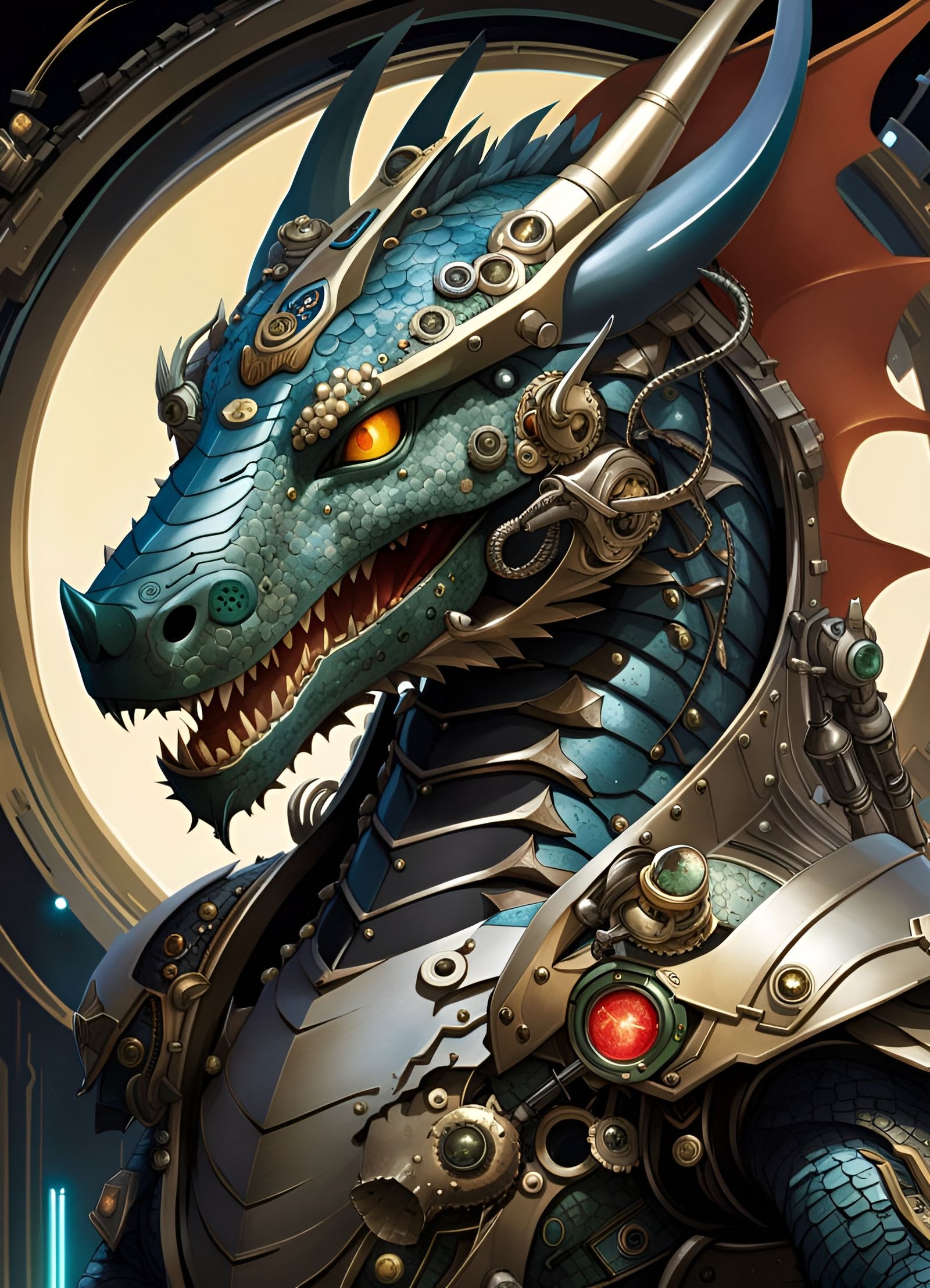 Robo-dragon - AI Generated Artwork - NightCafe Creator