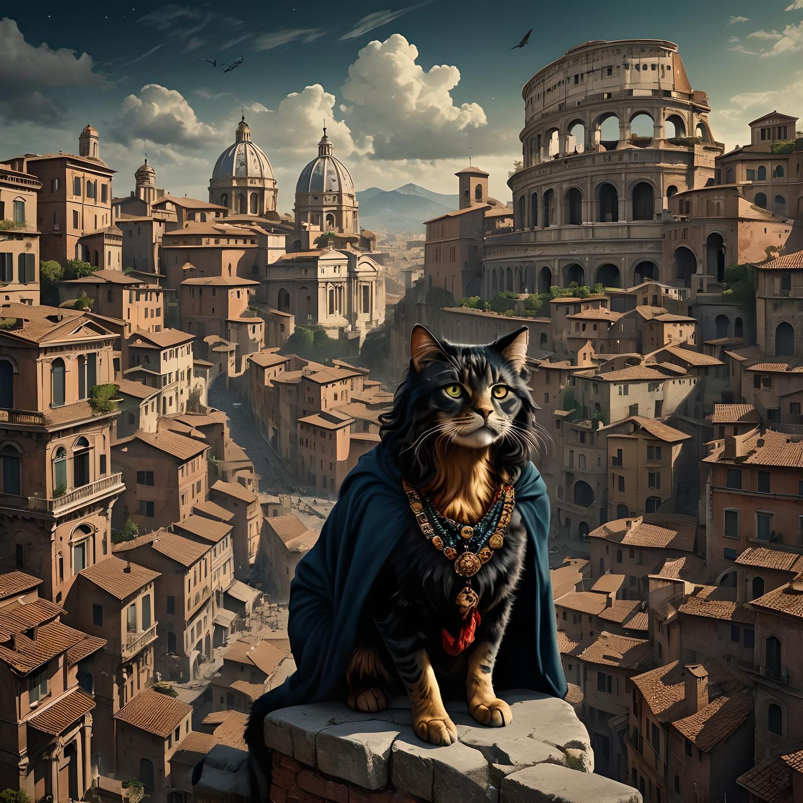 Roman cat - AI Generated Artwork - NightCafe Creator