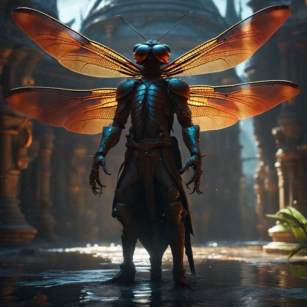 dragonfly man - AI Generated Artwork - NightCafe Creator