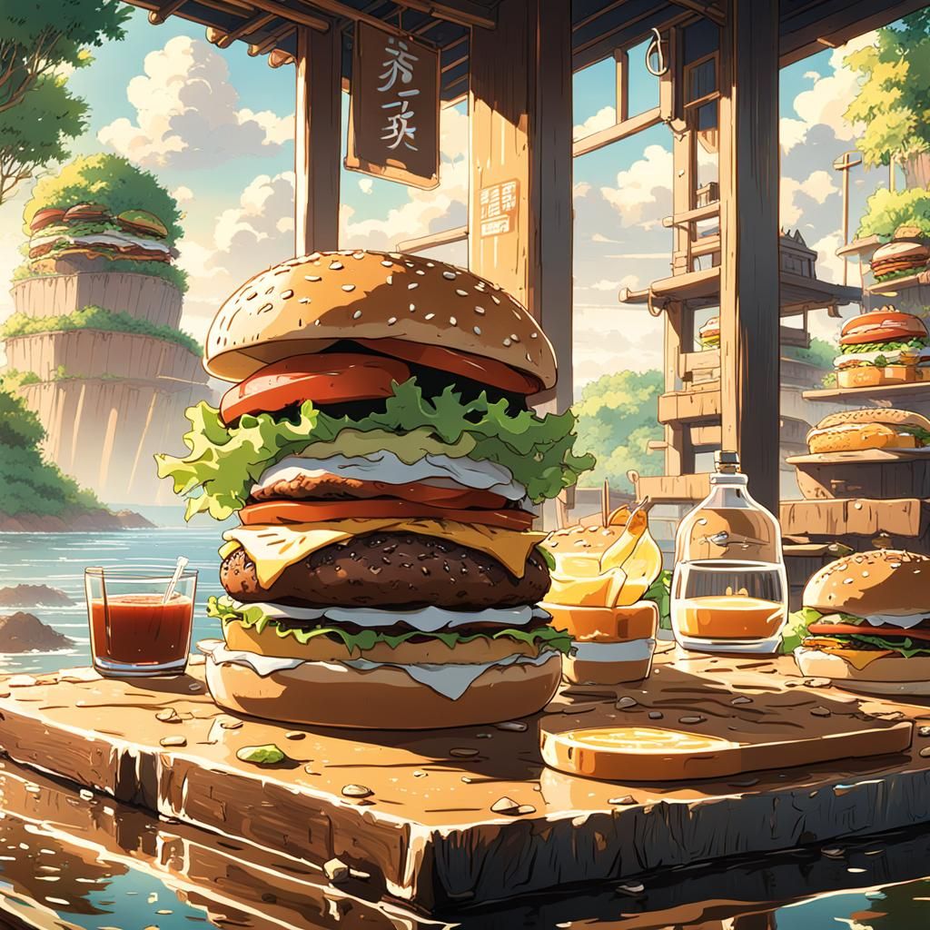 burger island - AI Generated Artwork - NightCafe Creator