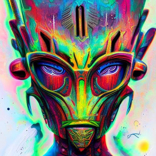 Intricate ancient alien - AI Generated Artwork - NightCafe Creator