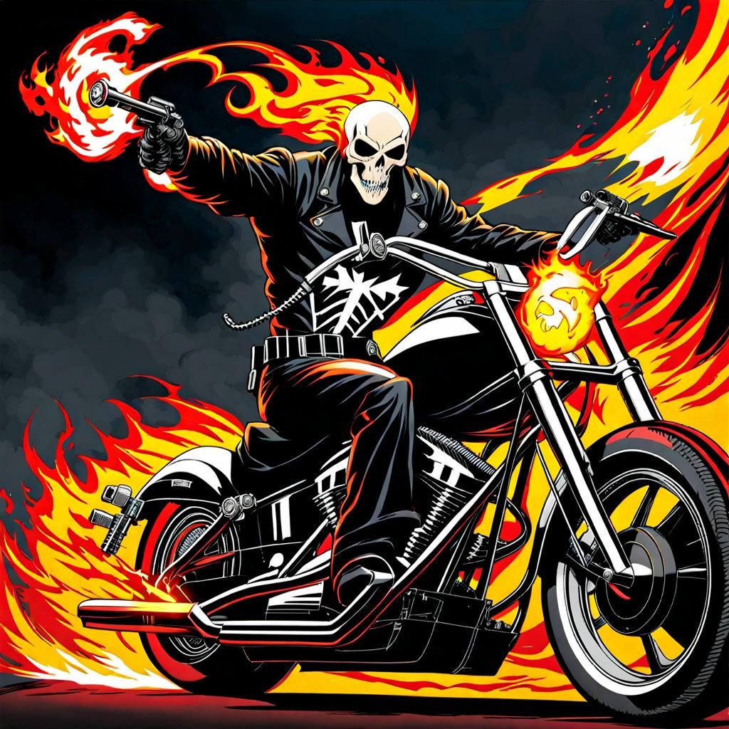 Ghost Rider - AI Generated Artwork - NightCafe Creator