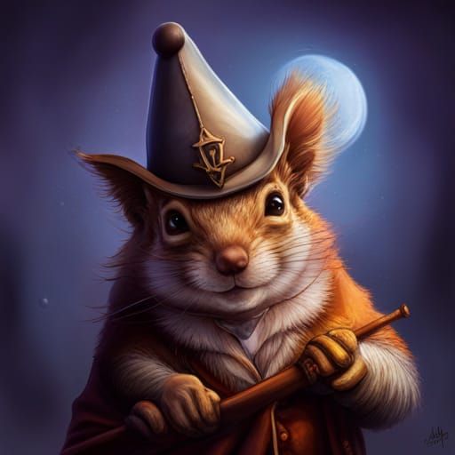 Squirrel Wizard. - AI Generated Artwork - NightCafe Creator
