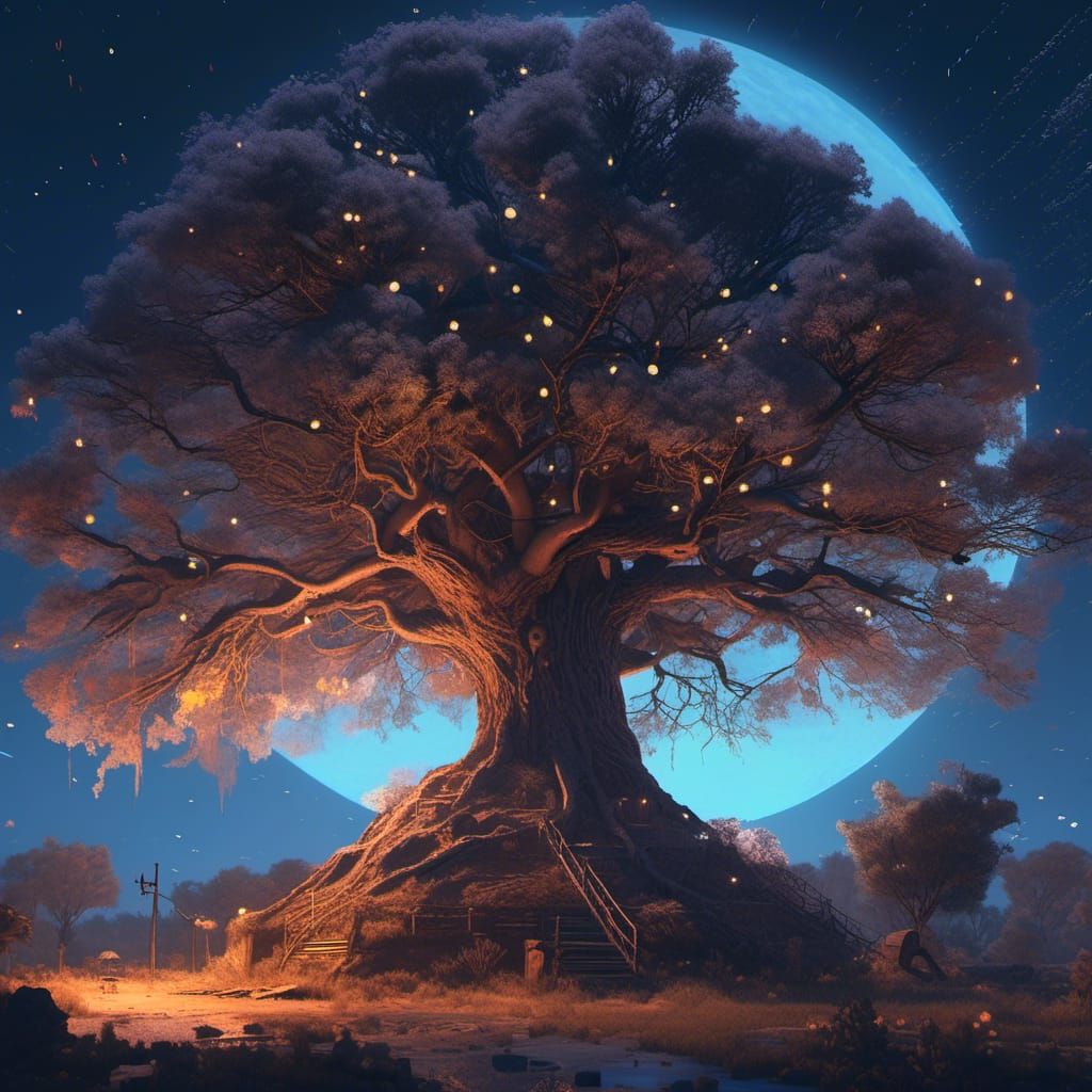 Holy Tree - AI Generated Artwork - NightCafe Creator