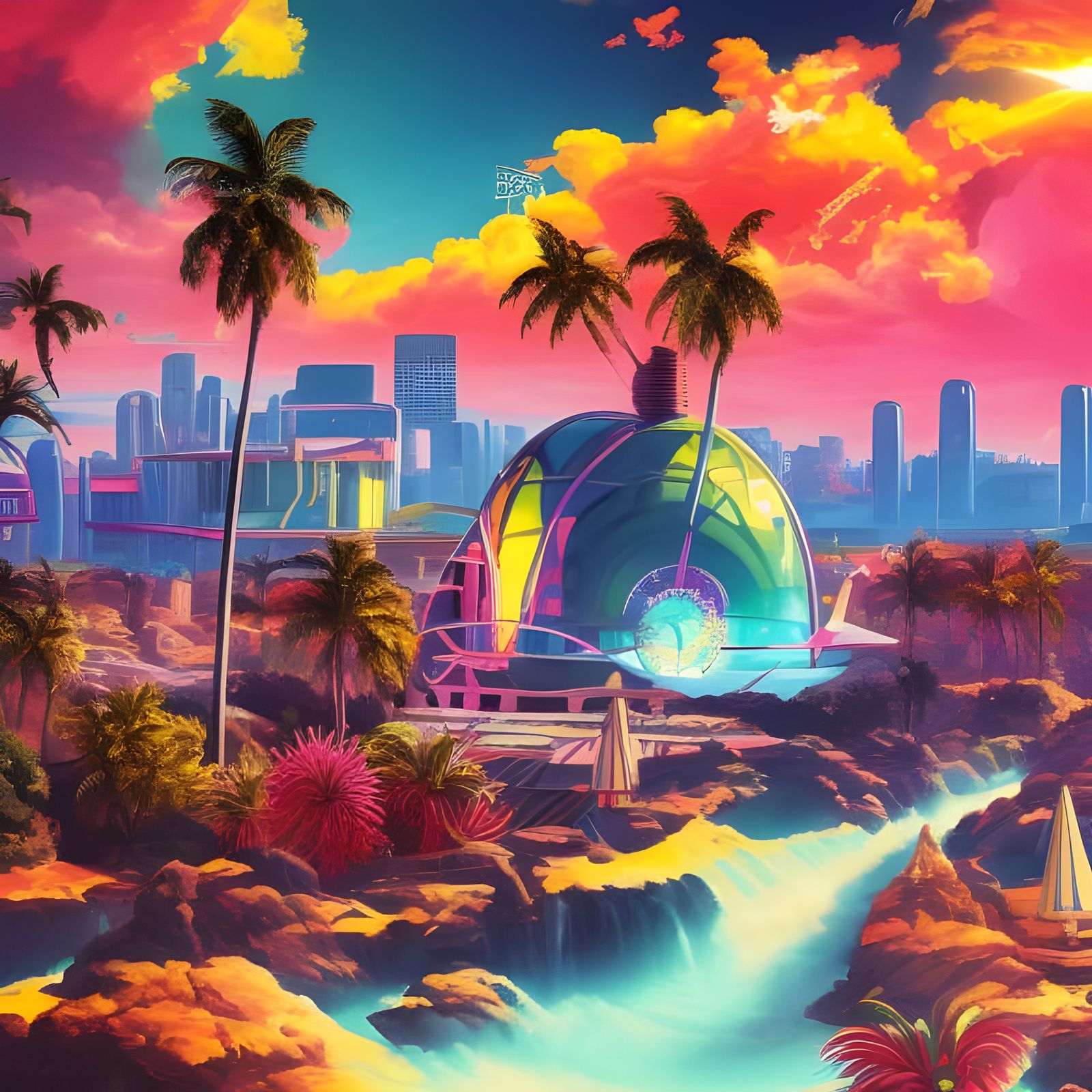 Alternative Vacation - AI Generated Artwork - NightCafe Creator