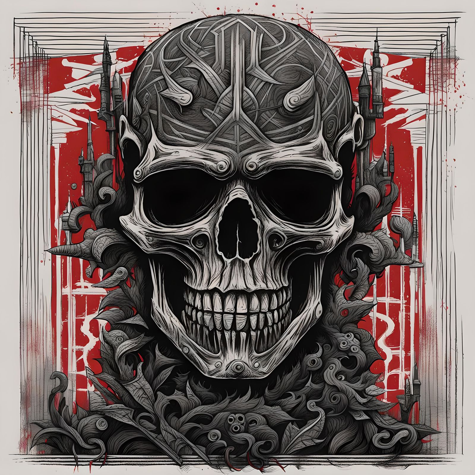 Scull - AI Generated Artwork - NightCafe Creator