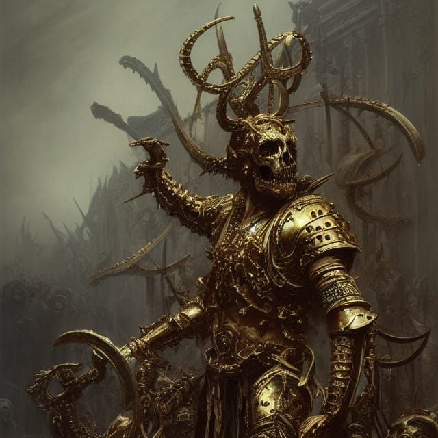 Steampunk Death Knight - AI Generated Artwork - NightCafe Creator