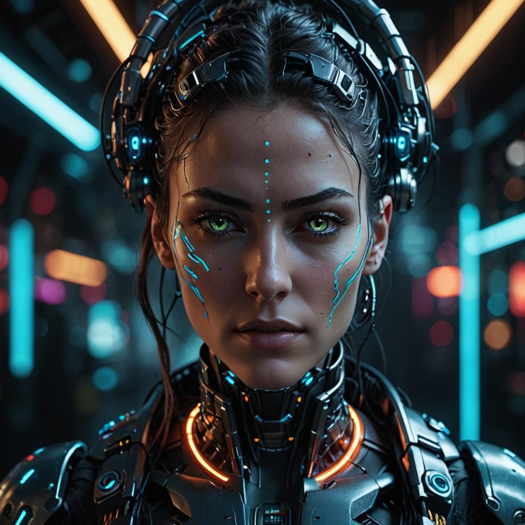 CYBERPUNK WOMAN - AI Generated Artwork - NightCafe Creator