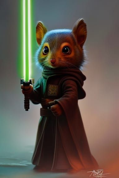 mouse jedi - AI Generated Artwork - NightCafe Creator