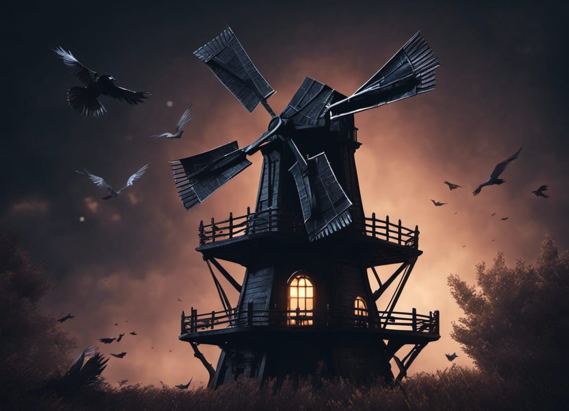 the black mill of schwarzkollm - AI Generated Artwork - NightCafe Creator