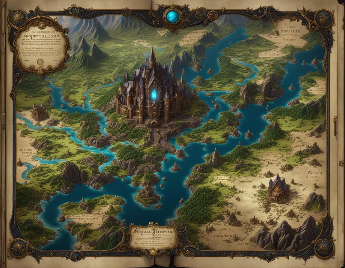 A Map-Scape (is that a word? It should be) of the Finsterburg - AI Generated Artwork - NightCafe ...