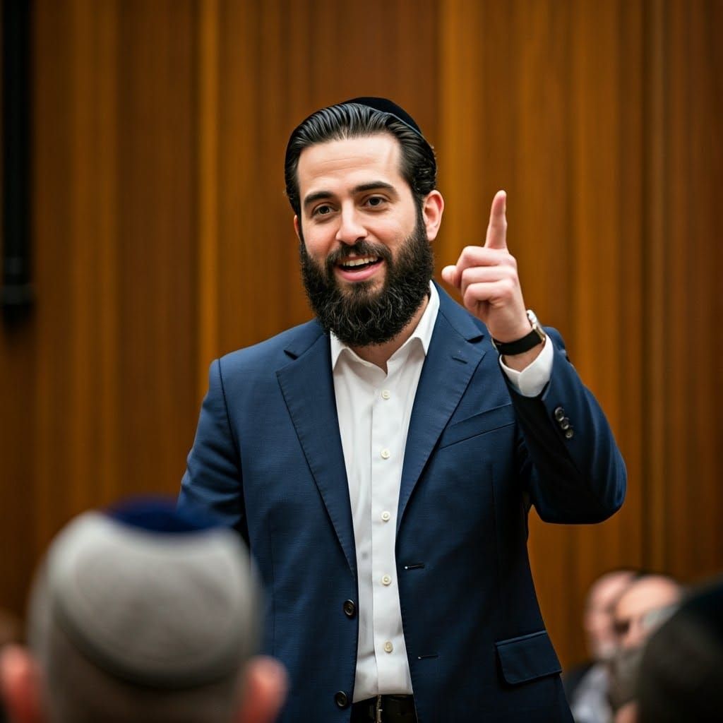 Dignified Gentleman Delivers Charismatic Speech on... - AI Art