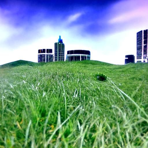 Liminal space city on a grassy hill - AI Generated Artwork - NightCafe ...