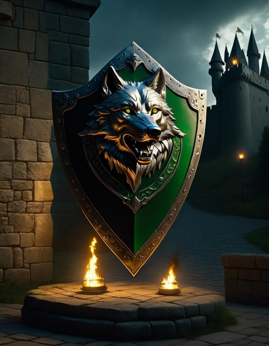 Wolf Shield Fail - AI Generated Artwork - NightCafe Creator