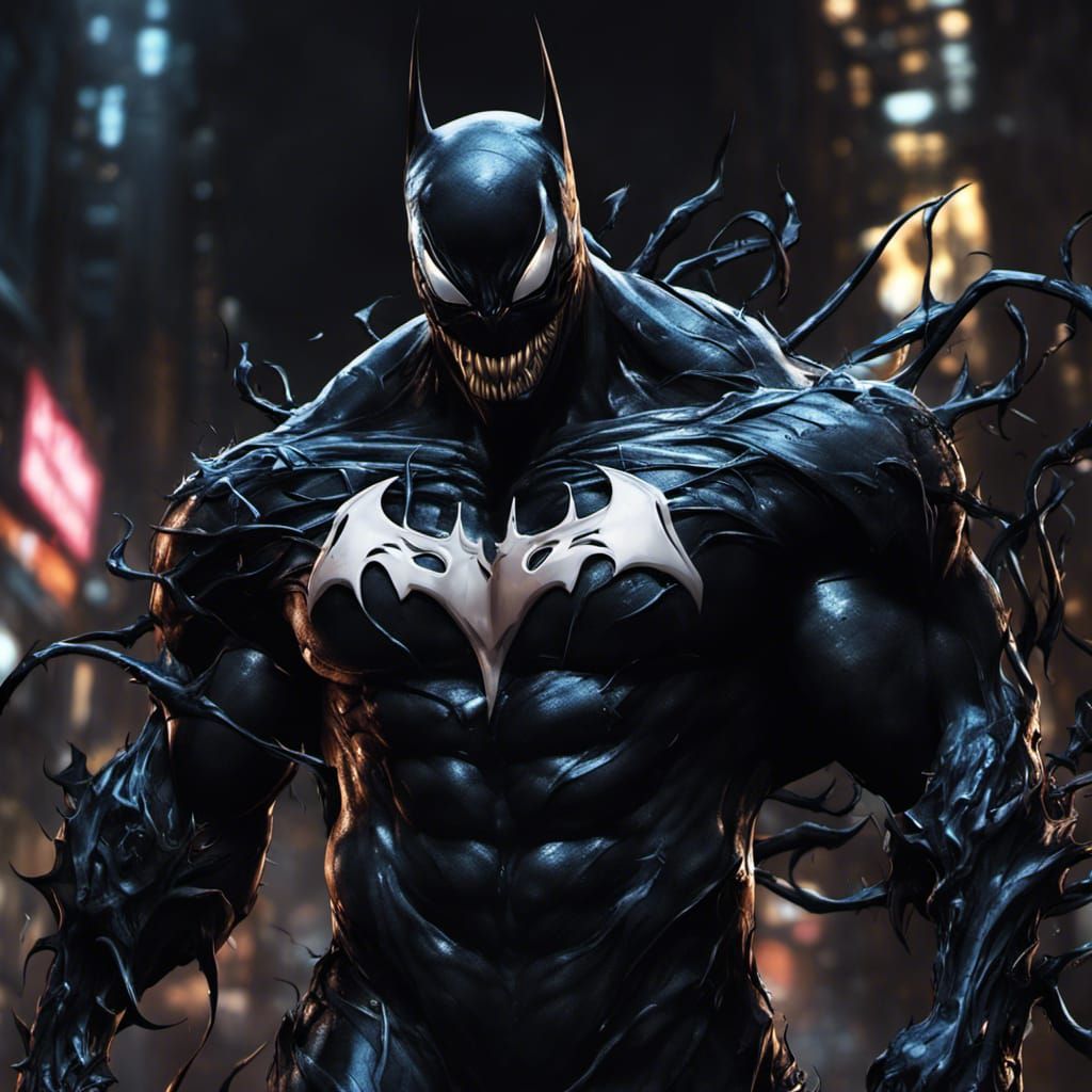 Venom Symbiote Batman 1.0 - AI Generated Artwork - NightCafe Creator