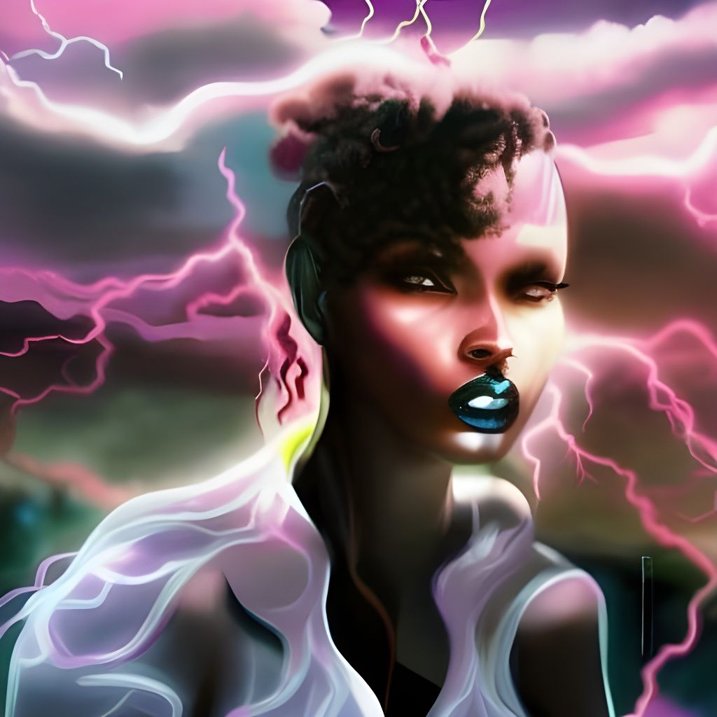 Lightning Heroine - AI Generated Artwork - NightCafe Creator