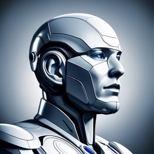 Droid, Cyborb or evolved human? - AI Generated Artwork - NightCafe Creator