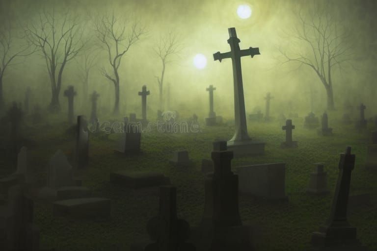 Grave Yard 7 - Ethereal Graveyard of Souls in Surreal Digita...