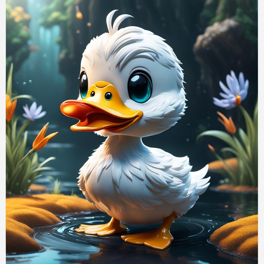 Chibi duck #3 - AI Generated Artwork - NightCafe Creator