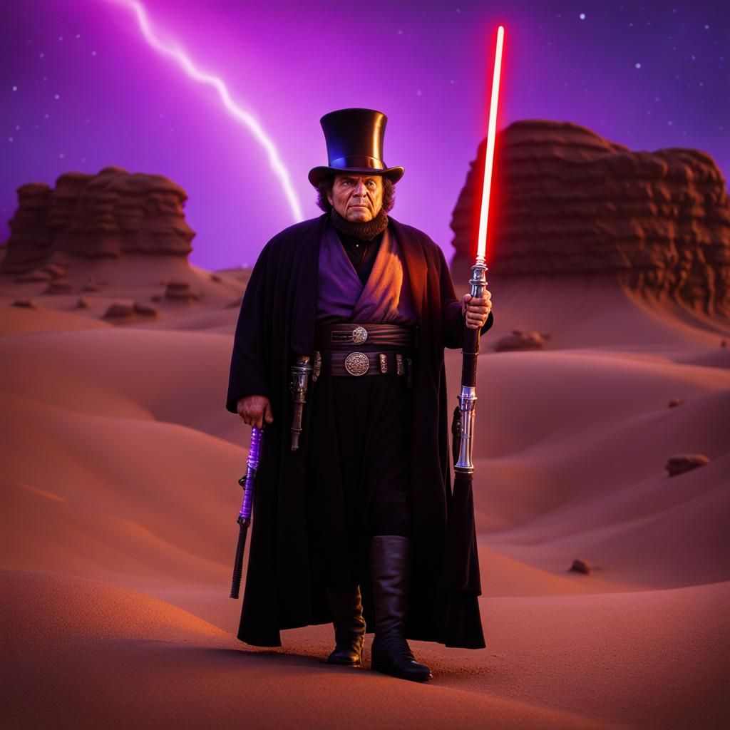 Andre the Giant Cowboy Jedi President - AI Generated Artwork ...