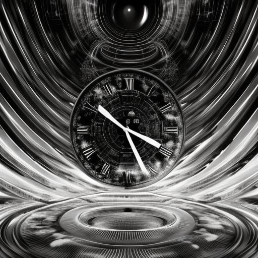 time paradox clock time travel - AI Generated Artwork - NightCafe Creator