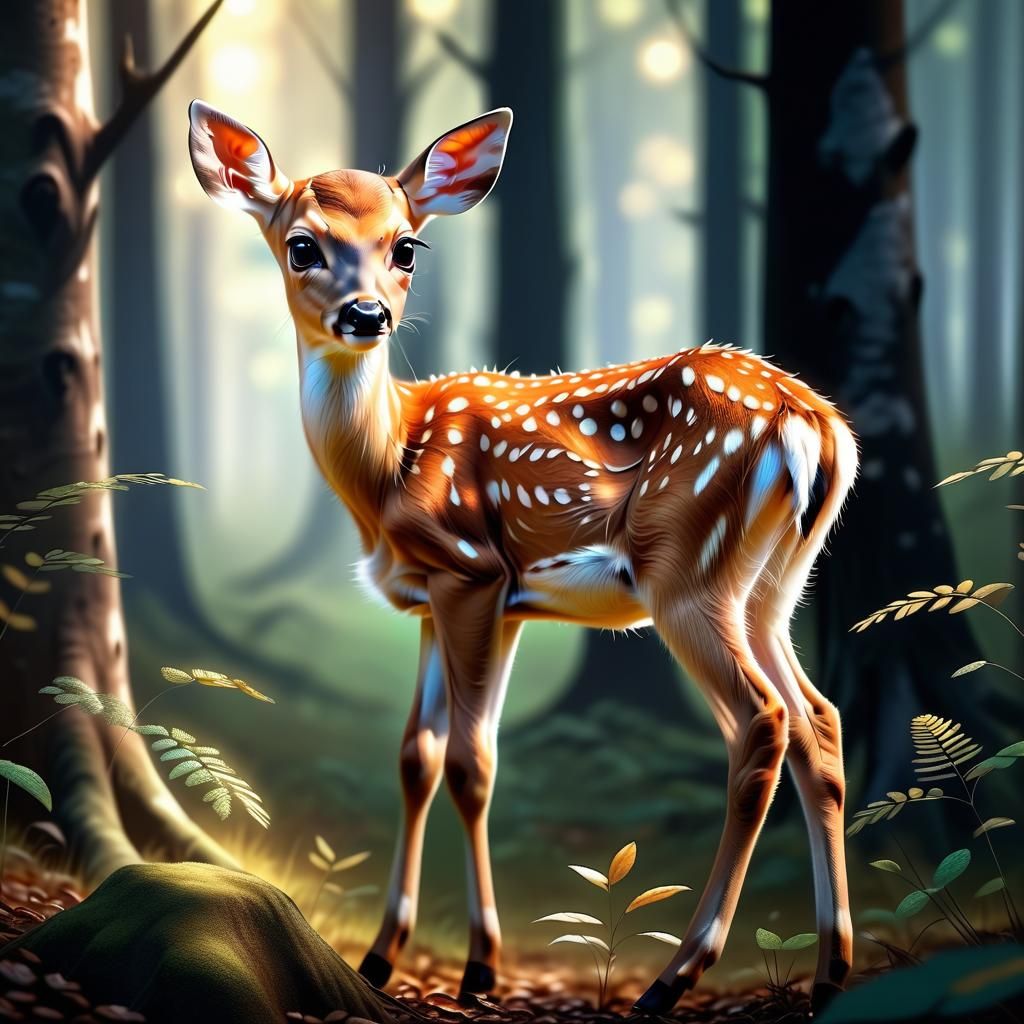 Beautiful fawn - AI Generated Artwork - NightCafe Creator