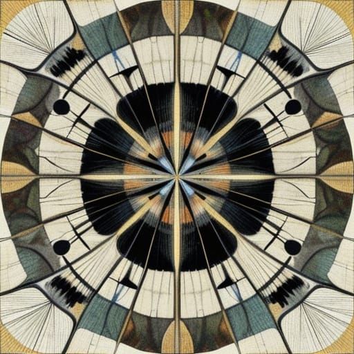 Fractals in Infinite Flea Hierarchy - AI Art