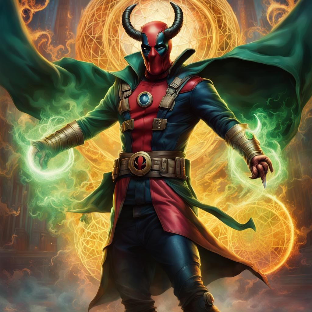 Fusion of Deadpool, Doctor Strange and a little bit of Loki - AI ...