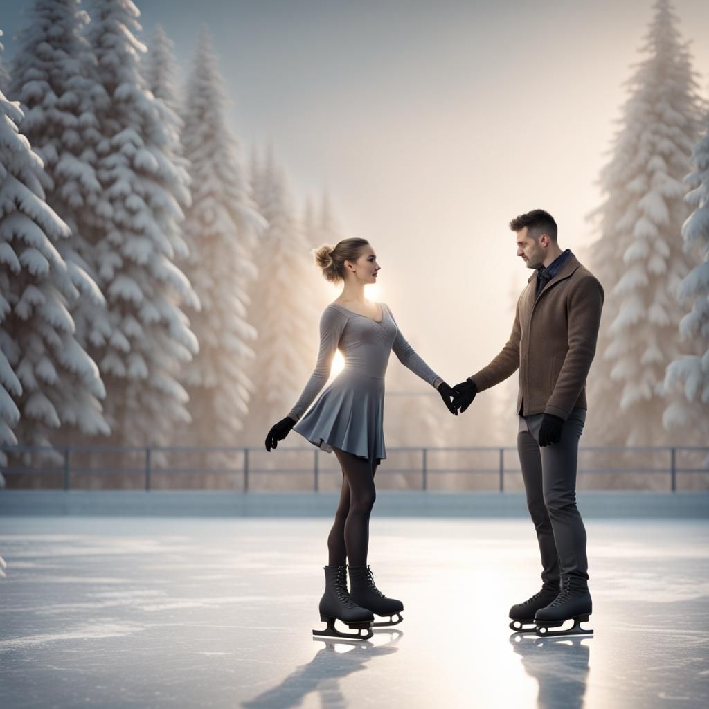 Figure skating - AI Generated Artwork - NightCafe Creator