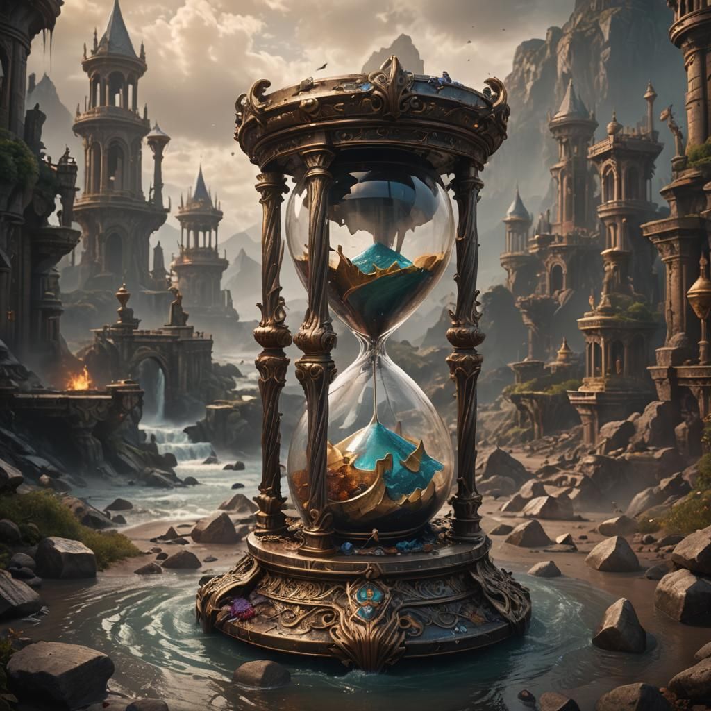 Epic hourglass - AI Generated Artwork - NightCafe Creator