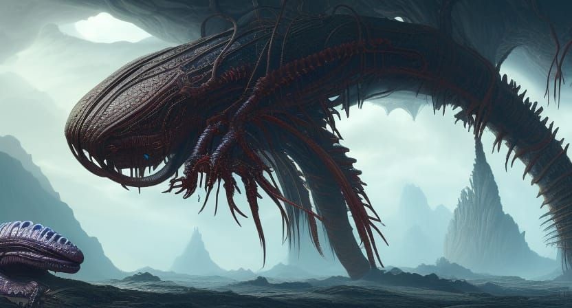 The world of Alien Worms - AI Generated Artwork - NightCafe Creator