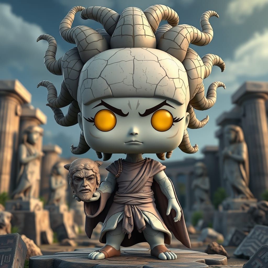 Medusa – Cursed Gorgon Queen - Medusa Funko Pop in Anime Ar...