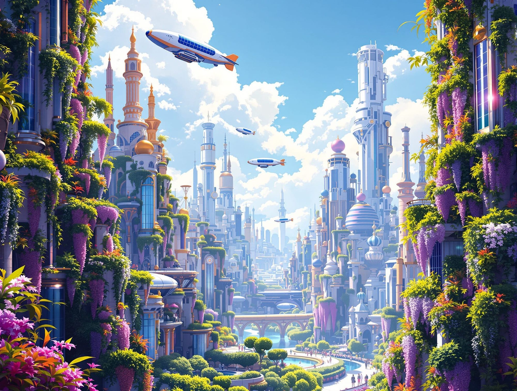 Solarpunk Aesthetic Generator - AI Solarpunk Art Generator - Create ...