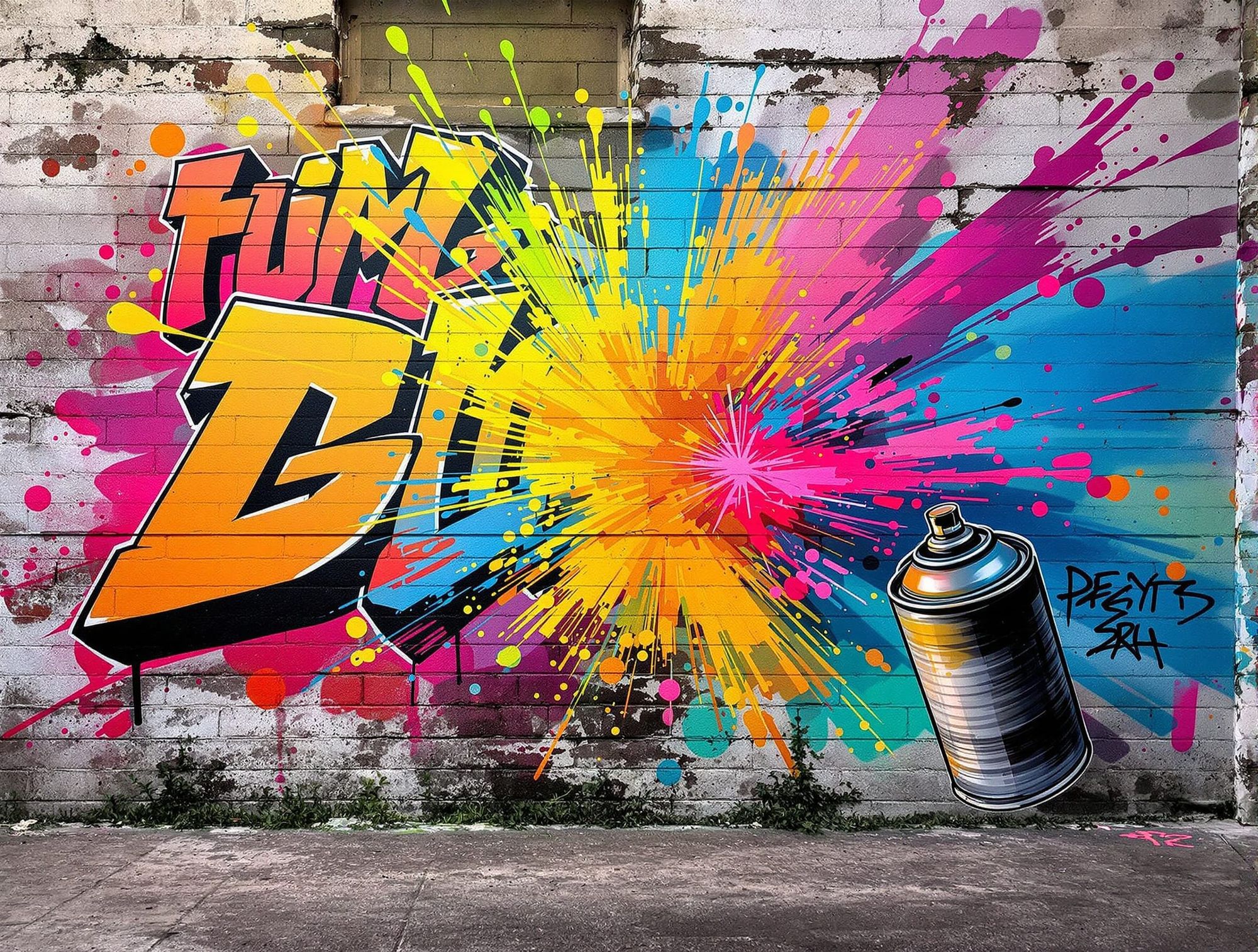 Spray Paint Graffiti Generator - AI Spray Paint Generator For Graffiti Art