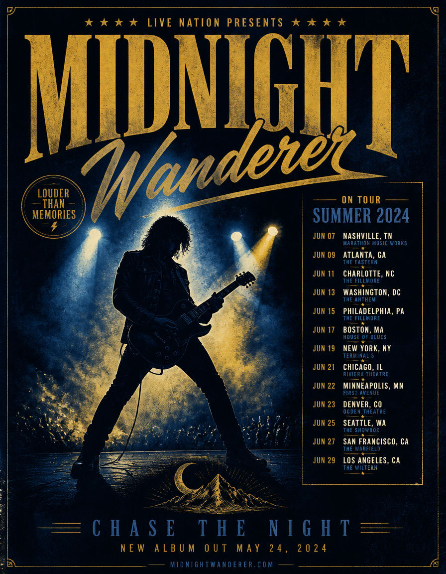Tour Poster Generator - Free AI Tour Poster Generator | NightCafe