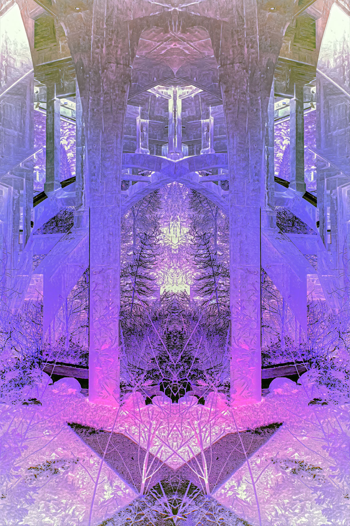 Portal of the Guardians of the Vestals art Nouveau subtractive lighting ...