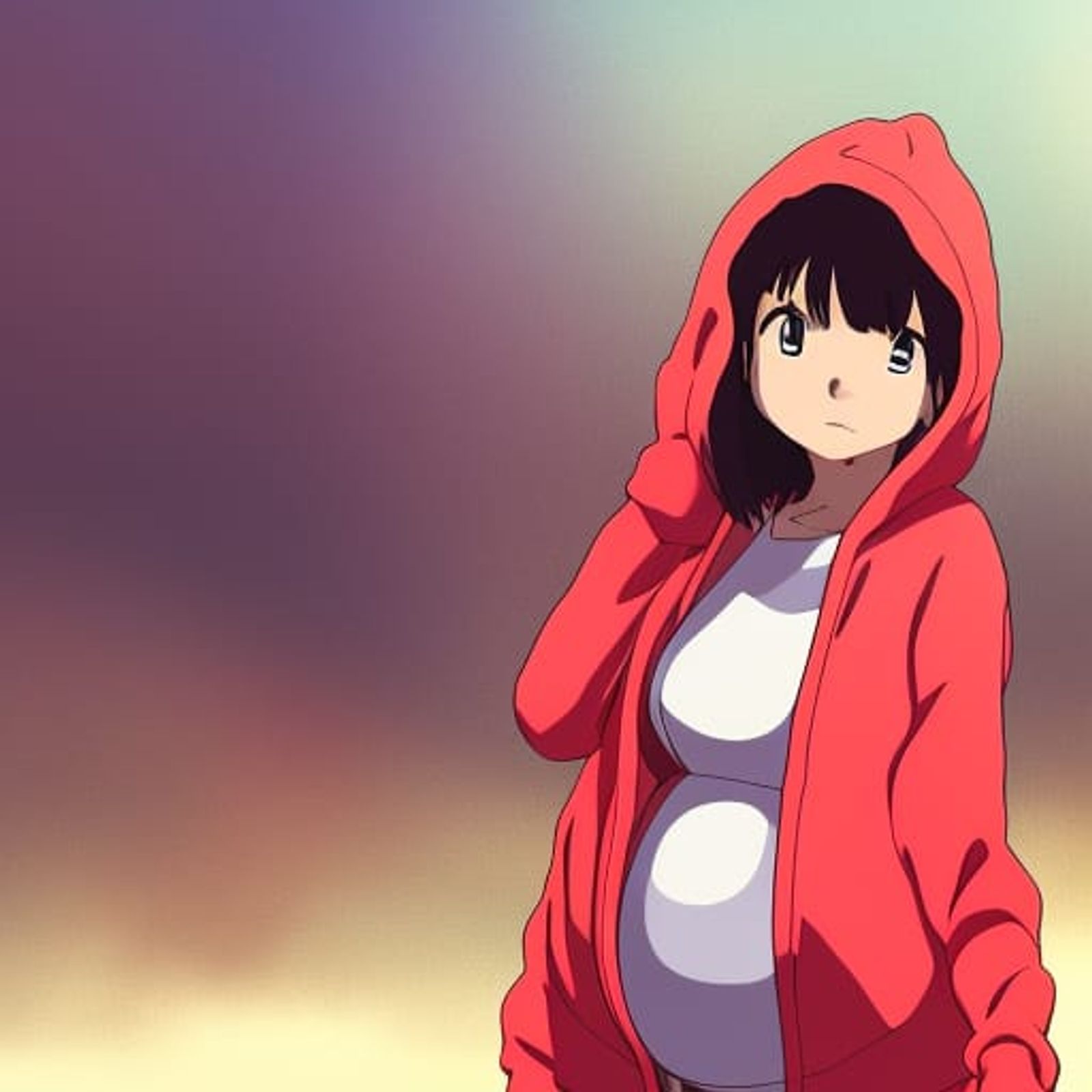 pregnant anime girl in knights armor - AI Generated Artwork - NightCafe ...