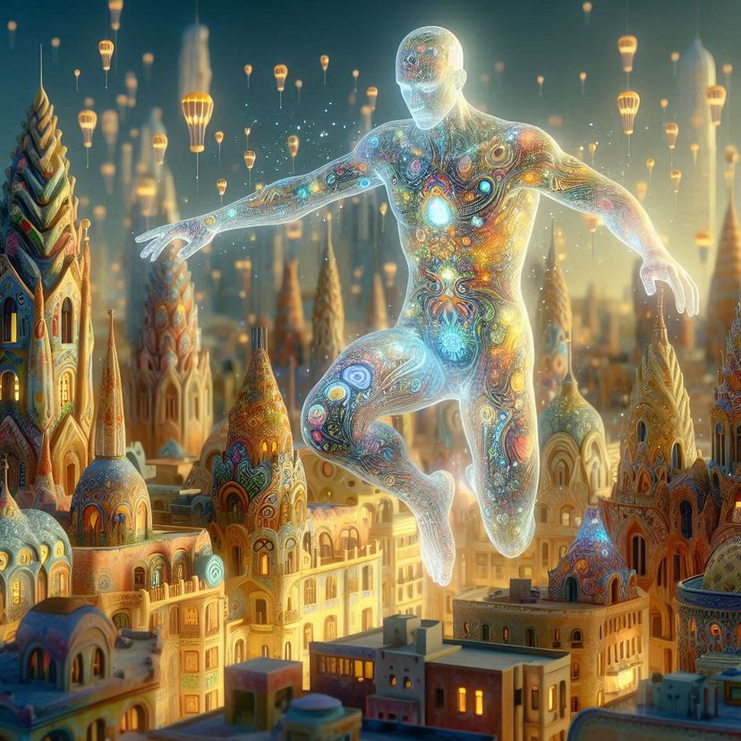 Hive Town - Whimsical Honeycomb Village with Glowing Cottage...