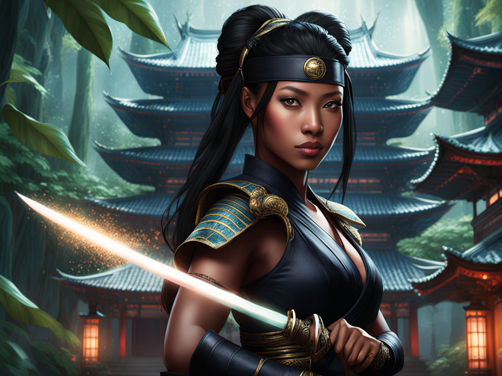 African Kunoichi Ninja Princess - African Kunoichi Ninja Pri...