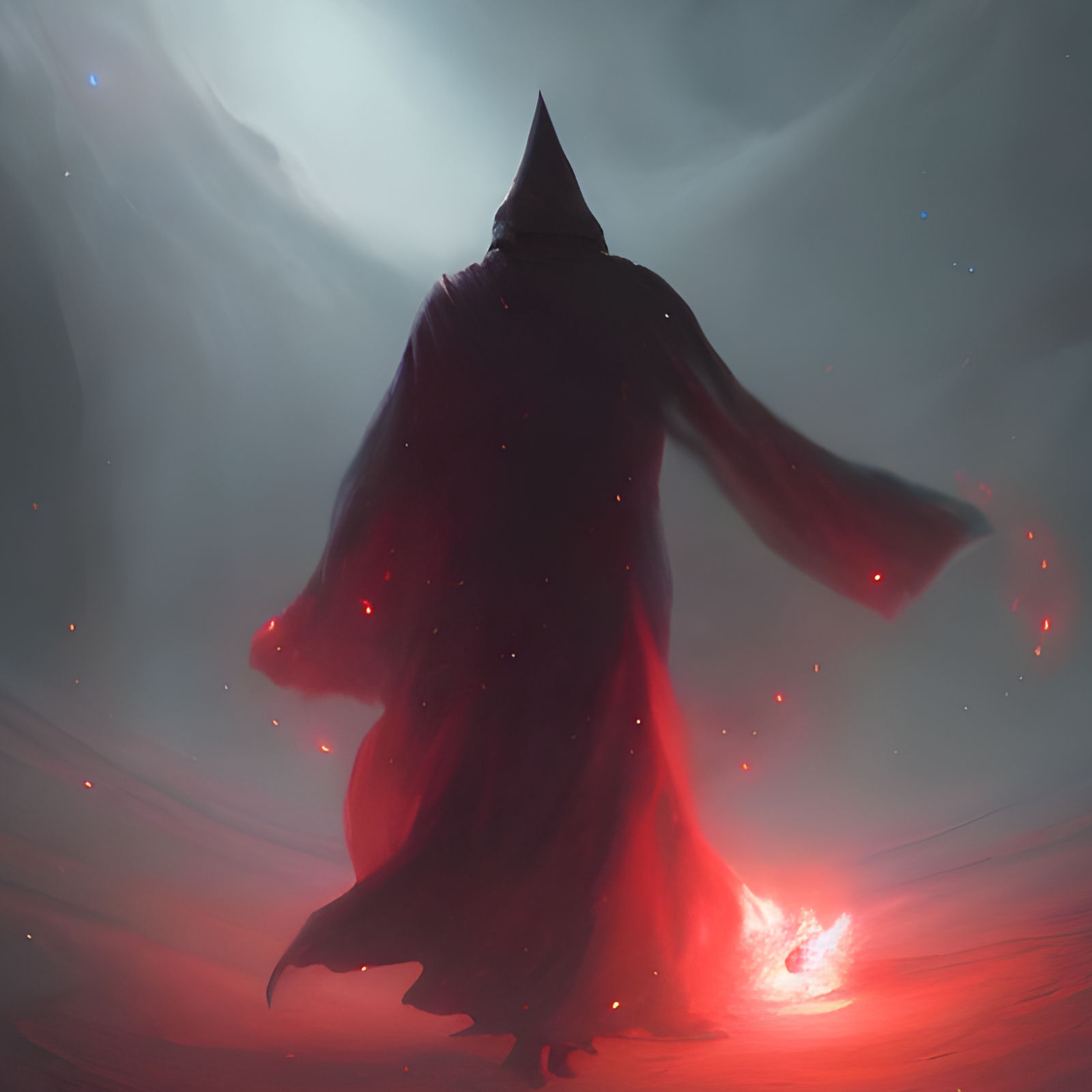 A Red Wizard - User on NightCafe - NightCafe